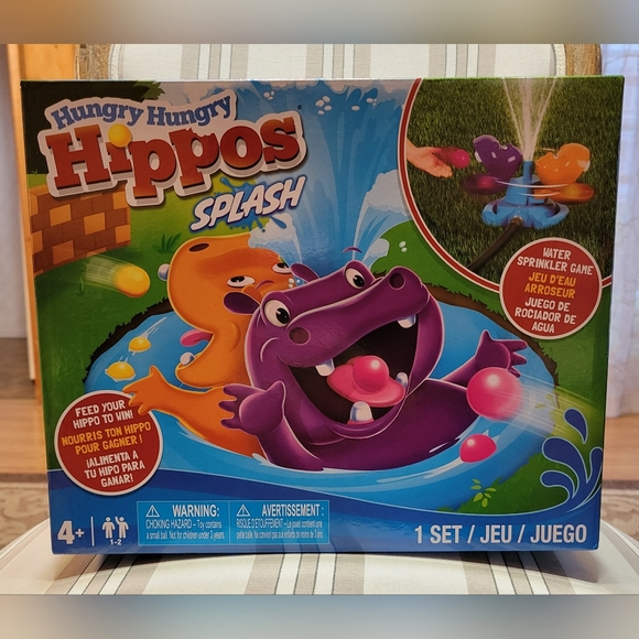 Hasbro | Games | Hasbro Hungry Hungry Hippos Splash Lawn Water Toys ...